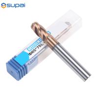 China 4 Flute Carbide Ball Nose End Mill Tisin Coating For Stainless Steel for sale