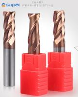 China Solid Carbide 58HRC 4 Flute Cnc Square End Mill For Steel for sale