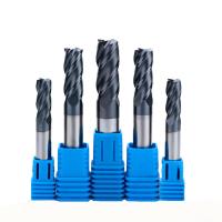 China Tungsten Carbide Corner Radius 55HRC 4 Flutes End Mills AlTiSiN Coating for sale