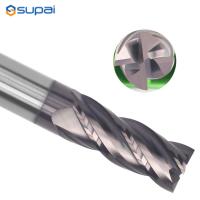 China HRC60 Solid Tungsten Carbide End Mill 18x100mm Flat End Mill for sale