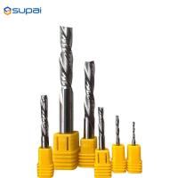 China 2 Flute CNC Cutting Tungsten End Mill AlTiN Coating For Wood for sale