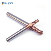 China HRC55 CNC Ball Nose Spiral End Mills Vollhartmetall For Wood for sale