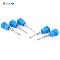 China 2 Flutes Micro Tungsten Carbide End Mill Long Neck Ball Nose For Milling Tiny Deep Hole for sale