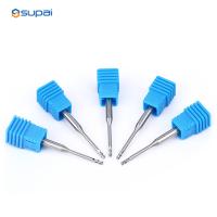 China 2 Flutes Micro Tungsten Carbide End Mill Long Neck Ball Nose For Milling Tiny Deep Hole for sale
