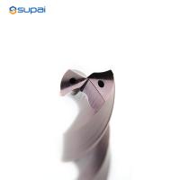 China Steel Solid Carbide 2 Flute Twist Drill Bit With Coolant Hole for sale