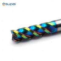 China Solid Carbide End Mill CNC Milling Cutter With DLC Coating  For Aluminum Wood Working for sale