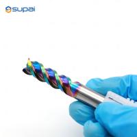 China Solid Carbide End Mill CNC Milling Cutter With DLC Coating  For Aluminum Wood Working for sale
