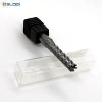 China Aluminum Processing Carbide End Mill Cutters Mirror Finish for sale
