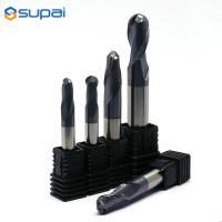 China 45hrc Roughing Ball Nose End Mill Nano Coating For Metal for sale