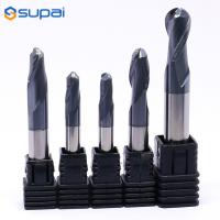 China 45hrc Roughing Ball Nose End Mill Nano Coating For Metal for sale