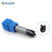 China Carbide 4 Flute Inner Corner Radius End Mill CNC Cut Bit for sale