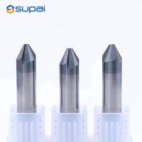 China CNC Carbide 3 Flute Chamfer Milling Cutter For Steel 8X90 Degree for sale