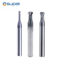 China Tungsten Carbide Back Chamfer End Mill 4 Flute Coated 60 Degree for sale