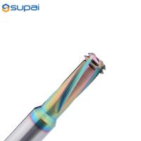 China Drilling Chamfering Tungsten Carbide Milling Cutter Thread End Mill For Aluminum for sale