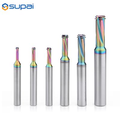 China Drilling Chamfering Tungsten Carbide Milling Cutter Thread End Mill For Aluminum for sale