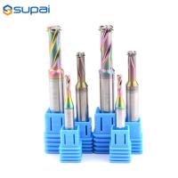 China Drilling Chamfering Tungsten Carbide Milling Cutter Thread End Mill For Aluminum for sale