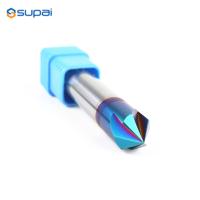 China Tungsten Carbide 4 Flutes Chamfer End Mill CNC Cutting Tools for sale