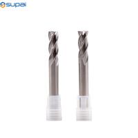 China 4 Flutes HSS End Mill Flat Router Bit M42 Carbon Steel CNC Milling Cutters for sale