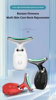 China ABS Stainless Steel Face Neck Lifting Massager with LED Therapy and Plugs Type Other for sale