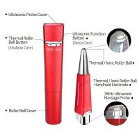 China Wireless Eye Massager Stick with Heated Warm Care Vibration and 10mm Roller Ball for sale