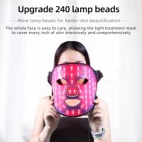 China 40*29.5cm LED Face Mask 4 Color Light Photon Acne Treatment Whitening Silicone Skin Care for sale