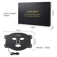China 40*29.5cm LED Face Mask 4 Color Light Photon Acne Treatment Whitening Silicone Skin Care for sale