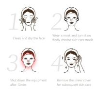 China Silicone LED Face Mask for Firming Customized Shapes and Product Net Weight 0.5kg for sale