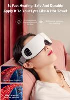 China Wireless Eye Massager with Vibration Heat and Relaxing Music Product size 210*78*33mm for sale