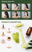 China Anti Aging Natural Stone Pink White Mini Facial Skin Custom Magnetic Box Packaging Green Jade Roller for sale