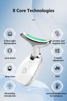China EMS Technology for Wrinkle Removal LED Photon Therapy Neck and Face Lifting Massager for sale