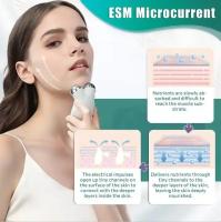 China ABS Stainless Steel Neck and Face Beauty Device with Colorful LED Photon Therapy for sale