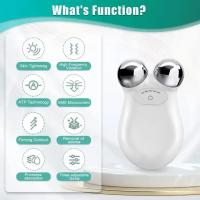 China ABS Stainless Steel Neck and Face Beauty Device with Colorful LED Photon Therapy for sale