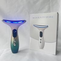 China ABS Stainless Steel Face and Neck Lift Massager LED Photon Therapy Skin Tightening Machine for sale