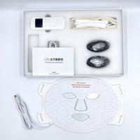 China 4 Color Light Silicone LED Light Face Therapy Mask for Acne Treatment Energy 46mv/cm2 for sale