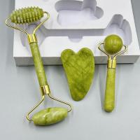 China Facial Beauty Custom Logo Gua Sha Set and Jade Roller for Face Healthcare Massage for sale
