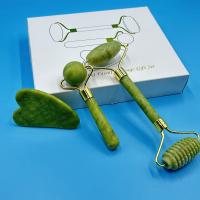 China Original Jade Roller and Gua Sha Set for Face Massage on Thermal Therapy Jade Bed for sale