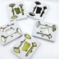 China Stimulate Collagen Production with Skin Rejuvenation Jade Roller and Gua Sha Kit for sale