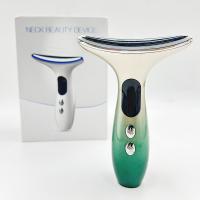 China EMS Heated Vibration Neck Face Lifting Beauty Device for Face and Neck Treatment Area for sale