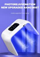 China Face Target Area Waterproof LED Light Therapy Mask with Red Light Wand and Spray for sale