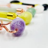 China Target Area Eyes Heart Shaped Pochette Roller Jade 100% Natural Home White Jade Roller for sale
