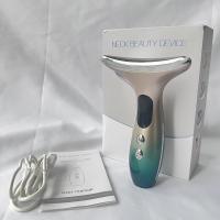 China Multi-Function Beauty Eqiupment Neck Face Massage EMS Heated Vibration Beauty Device for sale