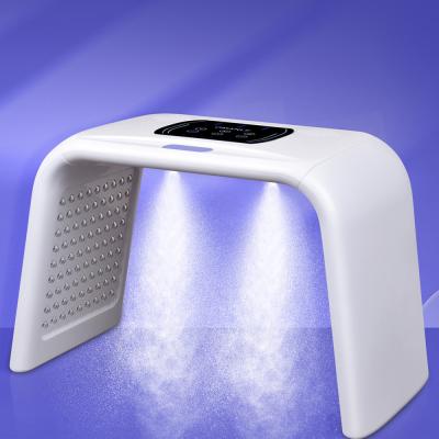 China Commercial LED Light Therapy Face Neck Mask with Spray DC12V 4A 50HZ/60HZ Power Supply for sale