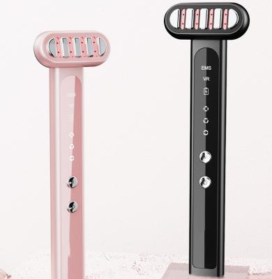 China Beauty Device HAND HELD Electric Massage Eye Wand with Red Light Therapy and EMS Vibrating for sale
