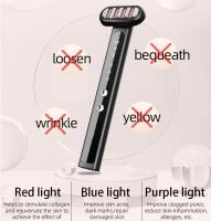 China Beauty Device HAND HELD Electric Massage Eye Wand with Red Light Therapy and EMS Vibrating for sale