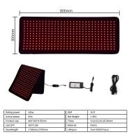 China Waterproof 12V DC12V LED Red Light Therapy Mat for Pain Relief and Infrared Therapy for sale