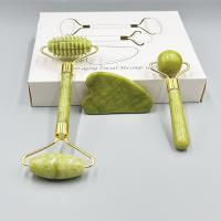 China 3D Jade Roller Stone Massager for Natural Face Lift and Contouring for sale