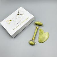 China Jade Face Roller 6 in 1 Jade Stone Facial Roller Jade Roller Gua Sha Set for Face Care for sale