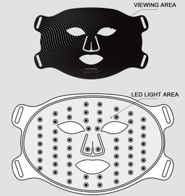 China High Energy Red Light Silicone Led Facial Mask for Acne Treatment 2024 Thinner Design for sale