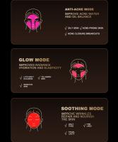 China High Energy Red Light Silicone Led Facial Mask for Acne Treatment 2024 Thinner Design for sale