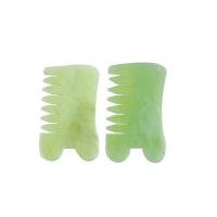 China Anti Aging Facial Massage And Gua Sha Set With Jade Stone And Portable Neck Massager for sale